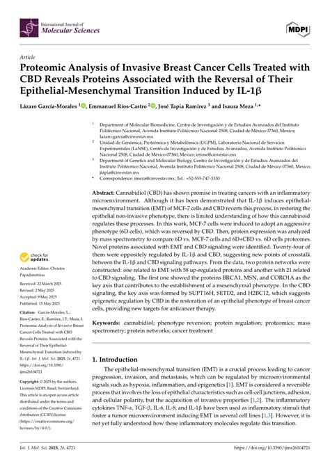Pdf Proteomic Analysis Of Invasive Breast Cancer Cells Treated With