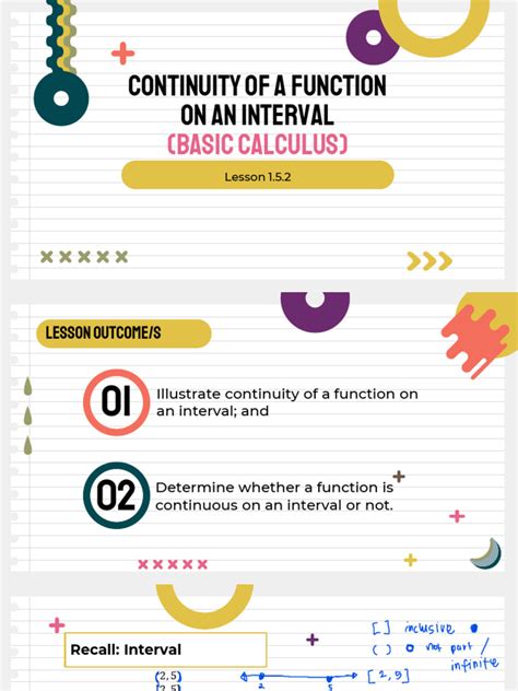 Lesson 152 Continuity Of A Function On An Interval Pdf
