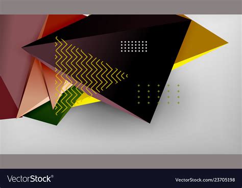 D Geometric Triangular Shapes Abstract Background