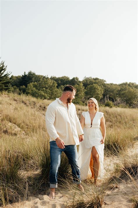 Indiana Dunes State Park Beach Engagement Photos Kim Kaye Photography