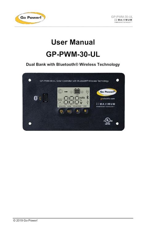 pdf user manual gp pwm 30 ul · 2020 06 30 · the gp pwm 30 ul uses