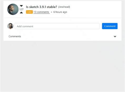 Bootstrap 4 Nested Comment Section With Reply Example