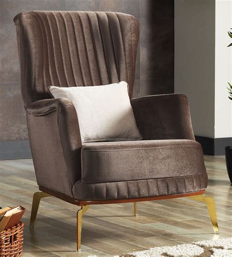 Casa Padrino Luxury Armchair Brown Gold 70 X 75 X H 80 Cm Living