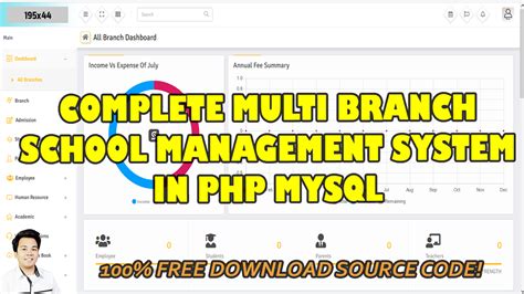 Complete Multi Branch School Management System In Php Mysql Free Source