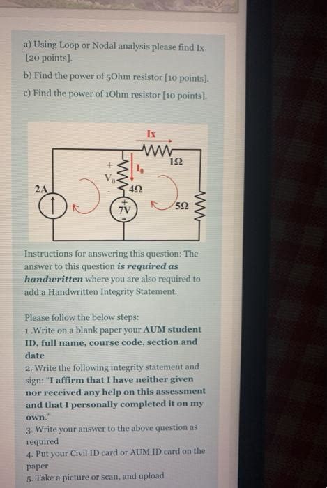 solved a using loop or nodal analysis please find ix [20