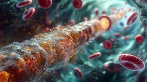 Os Eritrócitos E As Células Do Colesterol Viajam Desempenhando Um Papel No Transporte De