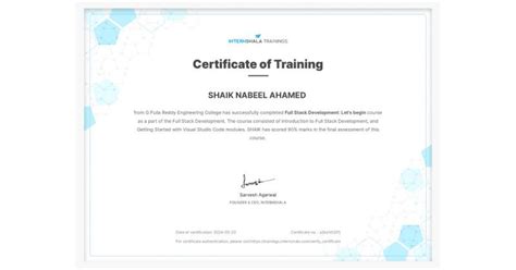 Shaik Nabeel Ahamed On Linkedin Successfully Completed The Full Stack Development Lets Begin