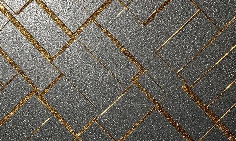 Close Up View Textured Gray Surface With Diagonal Gold Lines Creating