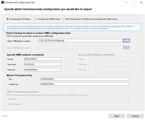 How Do I Migrate My Vm Backup Configuration To Another Machine Hornetsecurity Knowledgebase