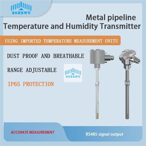 Thermocouple Pipeline Temperature And Humidity Transmitter