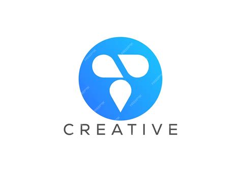 Premium Vector Minimal Letter T Location Logo Vector Template