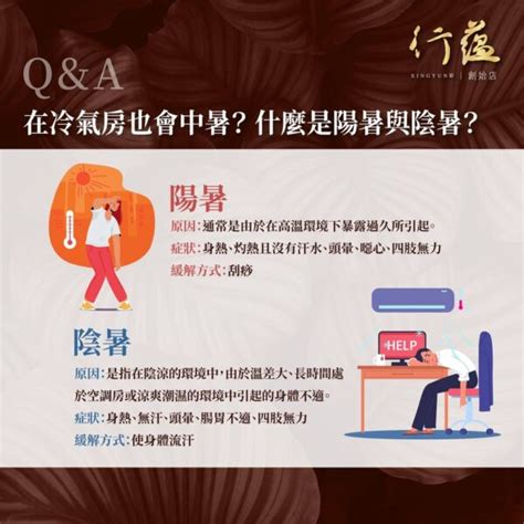 行蘊QA夏天中暑在冷氣房也會中暑什麼是陽暑與陰暑 行蘊健康能量會館