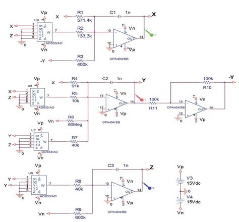 Circuit Of A Sample Chaotic System Download Scientific Diagram
