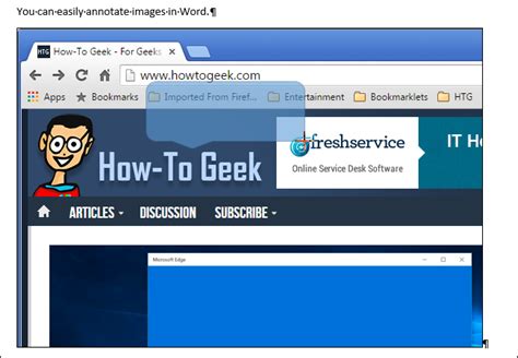 How To Annotate An Image In Word
