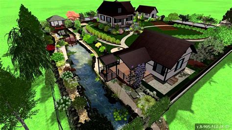 Ландшафтный дизайн участка 16 соток Youtube