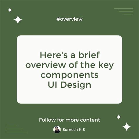 Somesh K S On Linkedin Uidesign Designconcepts Overview Components Elements Ui Ux Uiux