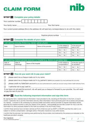 Private Health Insurance Nib Private Health Insurance Statement