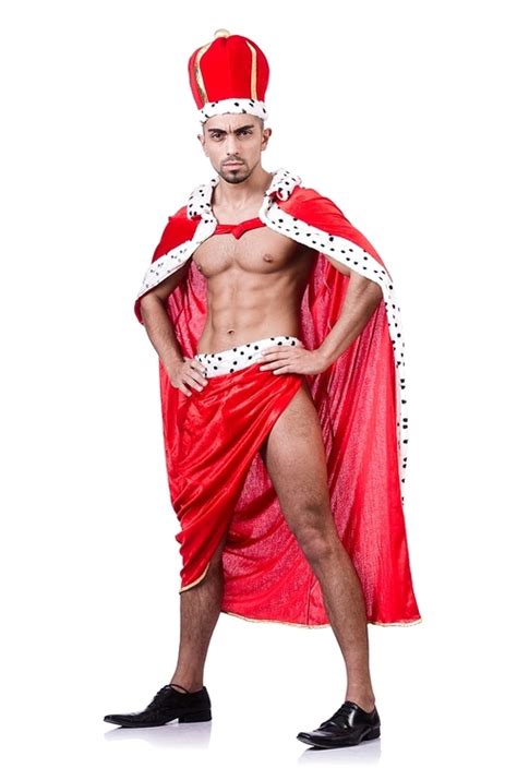 유토이미지 Naked king isolated on the white