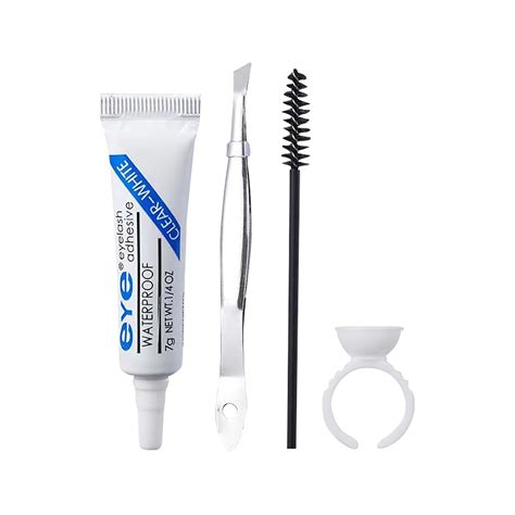 False Eyelash Kit 4 Piece Lash Application Tools Set Stainless Steel