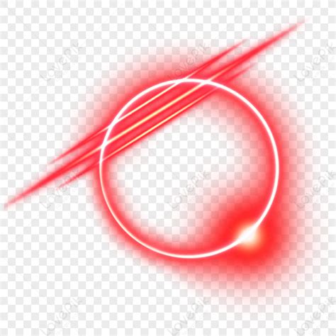빨간 밝은 링 태양 일러스트 조명 효과밝은 반지빨간불 Png 일러스트 무료 다운로드 Lovepik