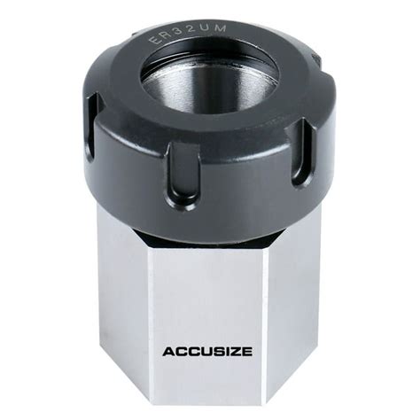 Accusize Hardened Hex Er 32 Collet Chuck Block For Cnc Machine Slotted