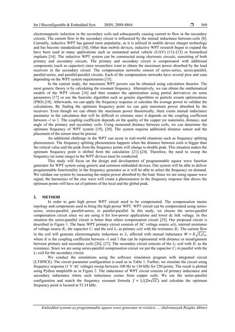 embedded systems as programmable square wave generator in wireless power transfer pdf