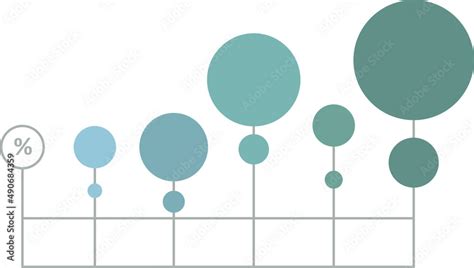 Line Graph Or Chart Elements As Diagram Design For Business