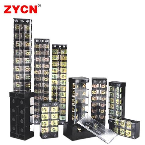 Dual Row Barrier Screw Terminal Block TB Strip Wire Connector V A