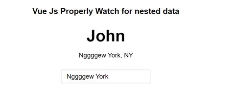 Vue Js Properly Watch For Nested Data Danatec