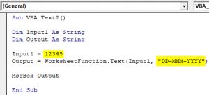 Vba Text How To Use Text Function In Excel Vba With Examples