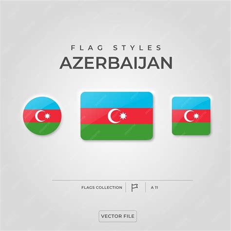 Premium Vector Azerbaijan Flags Of The World Differents Styles