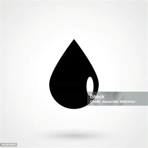 드롭 아이콘입니다 물과 오일 기호입니다 평면 벡터 일러스트 레이 션 0명에 대한 스톡 벡터 아트 및 기타 이미지 0명 기체 물리 구조 단일 객체 Istock