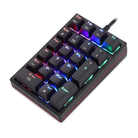 Buy MOTOSPEED Macro Mechanical Numeric Keypad USB Wired Keys Mini Numpad Portable Keypad RGB