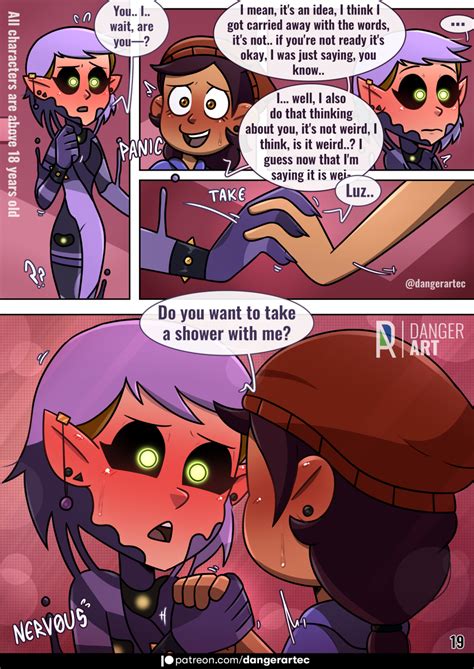 Rule 34 2girls Aged Up Amity Blight Canon Couple Dangerartec Dark