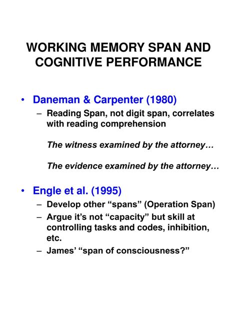 Ppt The Working Memory” Approach Powerpoint Presentation Free Download Id4126605