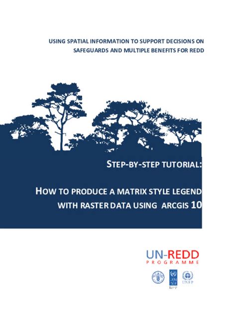 Gis Tutorial 10 How To Produce A Matrix Style Legend With Raster Data