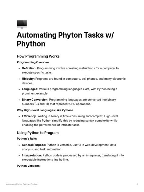 Automating Phyton Tasks W Phython Pdf