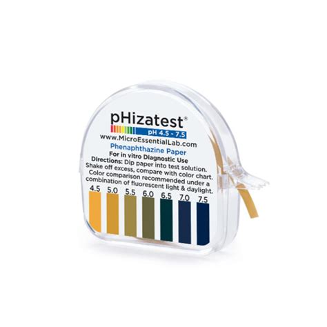 Phizatest Nitrazine Indicator Short Roll Dispenser 4 5 7 5 Ph