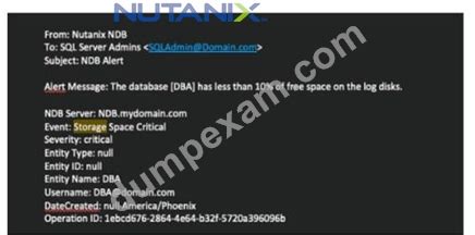 NCP DB Exam Dump Dumps VCE For Nutanix Certified Professional Database Automation NCP DB