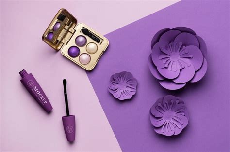 미용 및 메이크업 포장 프로토 타입 프리미엄 Psd 파일