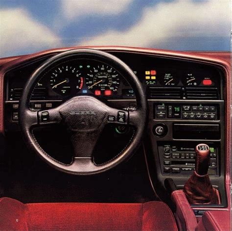 Classic Toyota Supra Mk3 Interior With Gauges And Dashboards