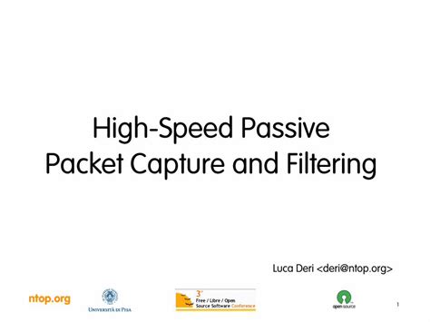PDF High Speed Passive Packet Capture And Filtering High Speed Passive Packet Capture And