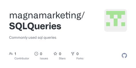 Github Magnamarketingsqlqueries Commonly Used Sql Queries
