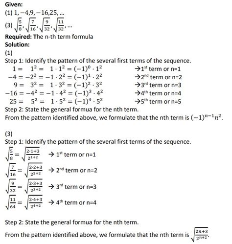 Solved Find General Formula For The Nth Term Please Show Your Work Thank Course Hero