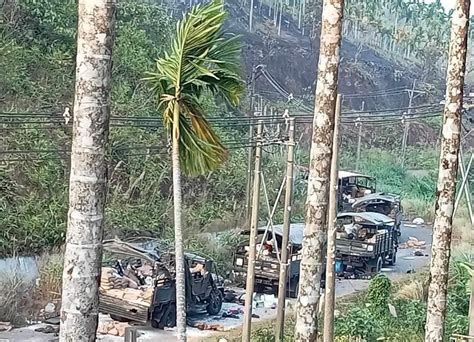 ထားဝယ်တွင် စစ်ယာဉ်တန်း အတိုက်ခံရအပြီး လေတပ်က သွားရောက်ပစ်ခတ် Myanmar Now