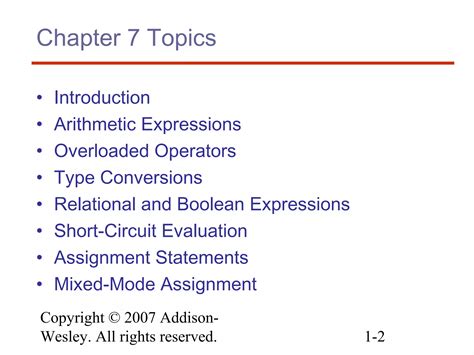 7 Expressions And Assignment Statements Ppt