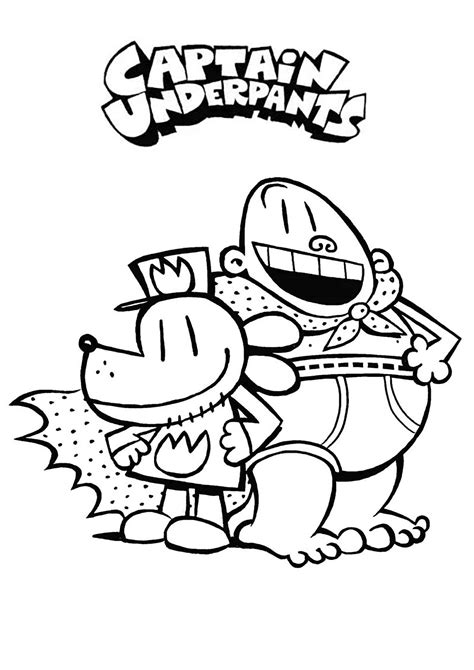 Generate Epic Art With Comic Book Captain Underpants Coloring Pages