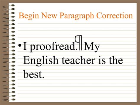 Proofreading And Editing Symbols Ppt