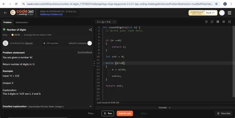 Kamal Pandey On Linkedin Ninjaslayground Codingninjas Codingchallenge 21daysofcode