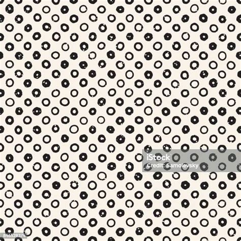 손으로 그린된 흑백 잉크 추상 완벽 한 패턴입니다 벡터 세련 된 그런 지 짜임새입니다 흑백 도형 페인트 브러시 라인 흩어져 0명에 대한 스톡 벡터 아트 및 기타 이미지